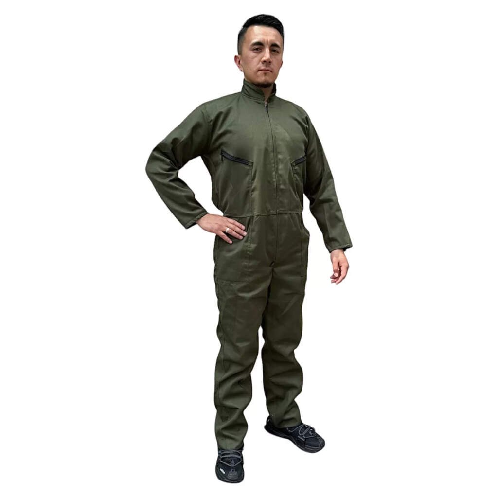 Overol Enterizo Verde Militar - Dotaciones A Domicilio